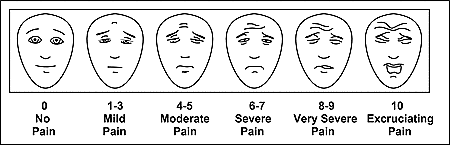통증 평가 척도 4가지: VAS, NRS, VRS, FPS : 네이버 블로그