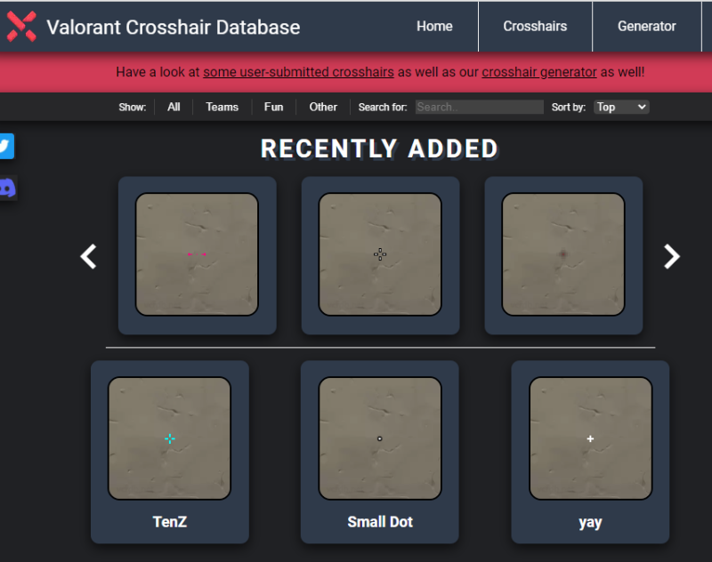 발로란트 조준점 사이트 및 +조준선 추천 코드 : 네이버 블로그