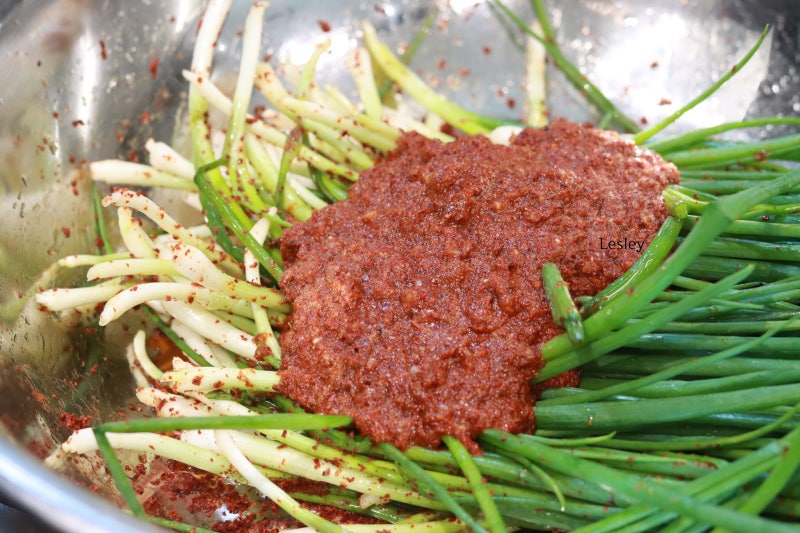 파김치 담그는법 맛있게 쪽파김치 담그는법 양념 레시피 네이버 블로그