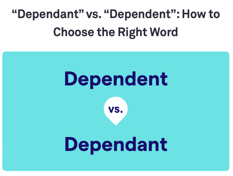 Dependant와 Dependent 뜻, 차이, 예시 : 네이버 블로그