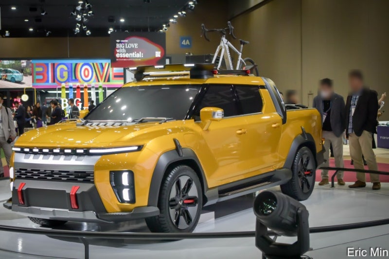 KG모빌리티(KGM) 2025 토레스 전기 픽업트럭 O100의 출시일 제원 및 주행거리 전망 : 네이버 블로그