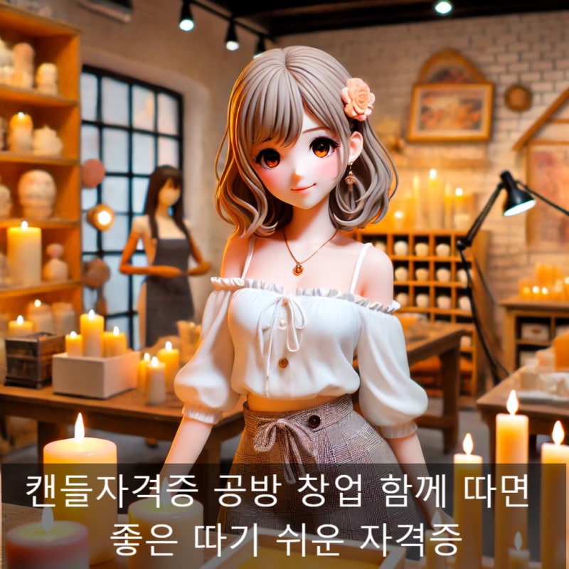 캔들자격증 공방 창업 함께 따면 좋은 따기 쉬운 자격증 네이버 블로그