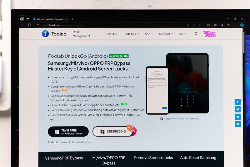 갤럭시 삼성 FRP 구글락 해제 방법 (iToolab UnlockGo Android) : 네이버 블로그