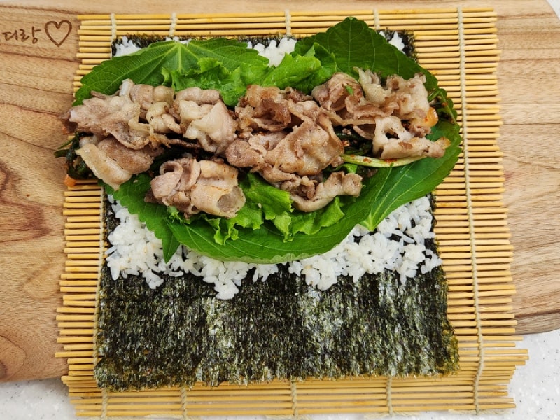 편스토랑 이정현 대패쪽파김밥 레시피 대패 삼겹살 김밥 만드는법 요리 : 네이버 블로그