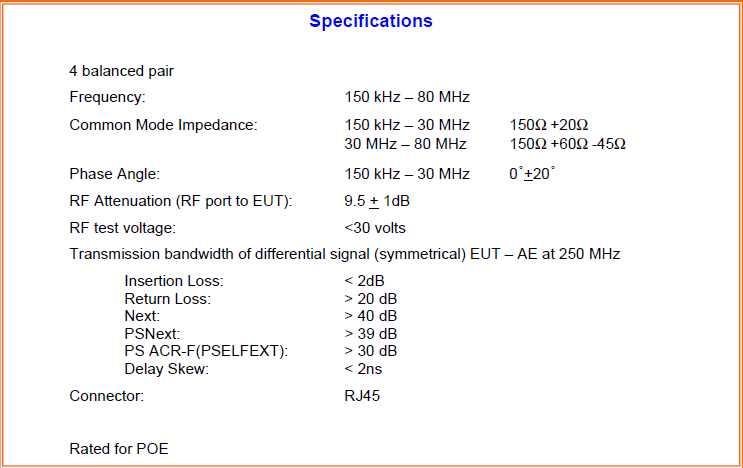 FCC, HIGH TRANSMISSION BANDWIDTH CDN FOR IEC-61000-4-6, F-090407-1004 ...