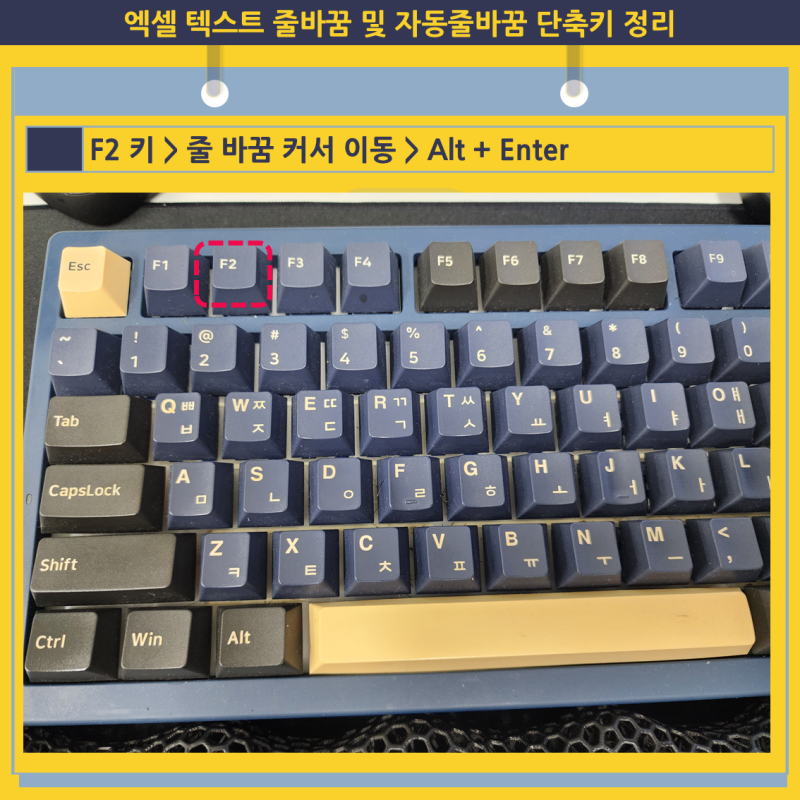엑셀 텍스트 줄바꿈 및 자동줄바꿈 단축키 정리 네이버 블로그