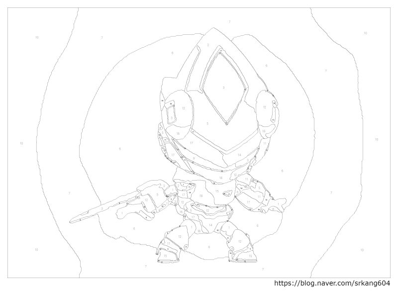 [숫자컬러링] 브롤스타즈 메카 레온 컬러링 무료도안 : 네이버 블로그