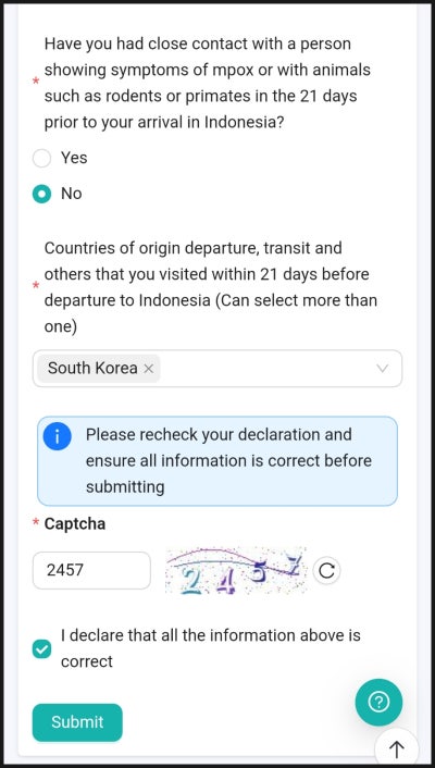 발리 헬스패스 전자 건강 신고서 작성 방법 입국 전 미리 하세요 네이버 블로그