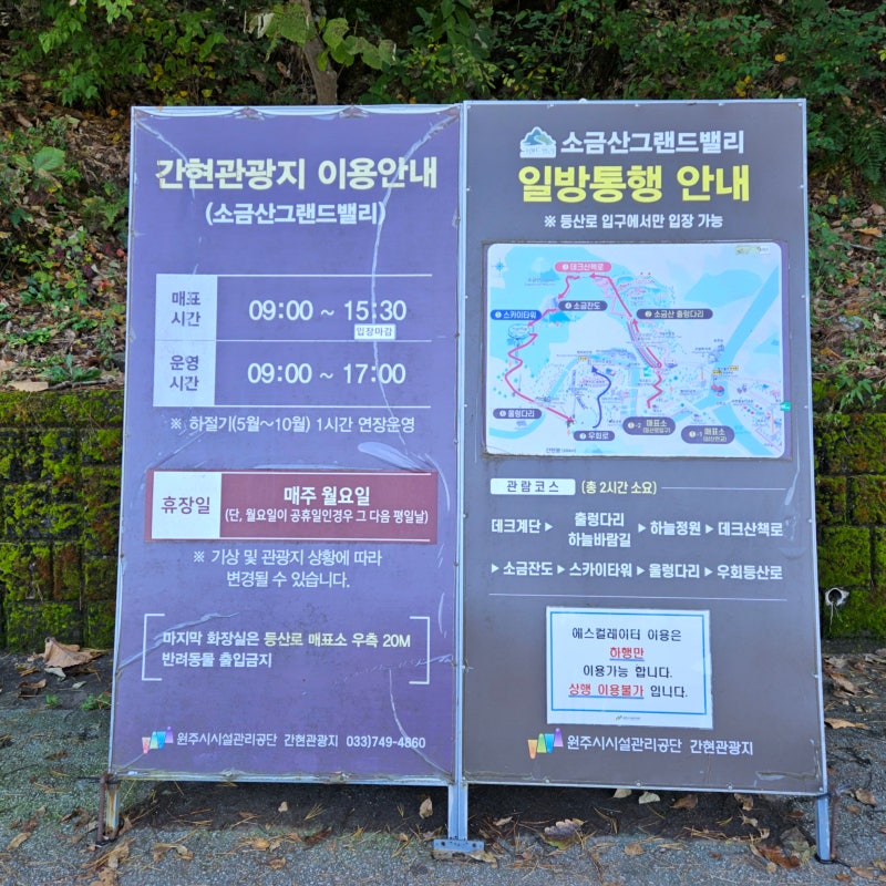강원 원주 소금산 그랜드밸리간현관광지 한국관광 100선 출렁다리소금잔도스카이타워울렁다리 트레킹 후기 및