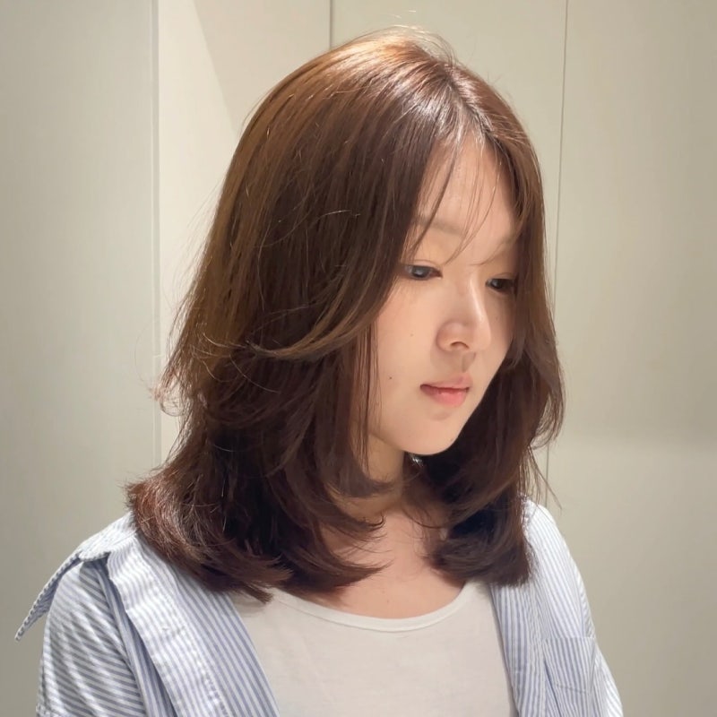 2025 여자 단발 중단발 헤어스타일 유행 머리스타일│세미 레이어드컷 네이버 블로그