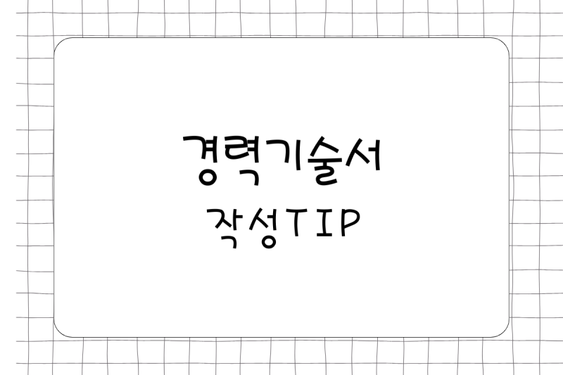경력기술서 양식에 맞는 작성 방법과 3가지 예시마케팅 It개발자 인사담당자 네이버 블로그