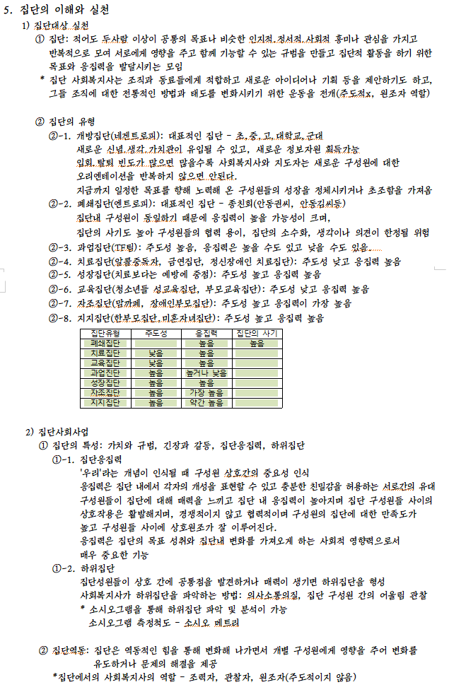 2025년 사회복지사 1급 대비 사회복지 실천기술론 요약정리 네이버 블로그