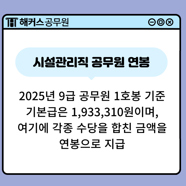 시설관리직 공무원 채용에 관한 모든 것장점 연봉 경쟁률 네이버 블로그