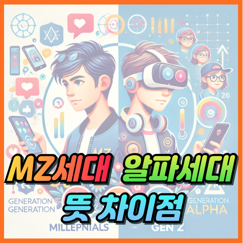 Mz세대 알파세대 뜻 출생년도 특징 차이점 네이버 블로그