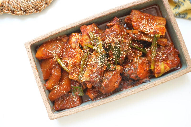 코다리조림 만드는 법 명태 코다리찜 양념 네이버 블로그