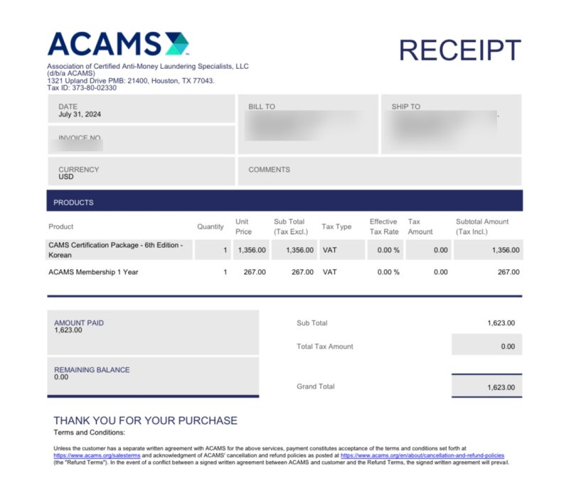 [ACAMS/CAMS] 공인자금세탁방지전문가 자격증 취득 완벽정리! : 네이버 블로그