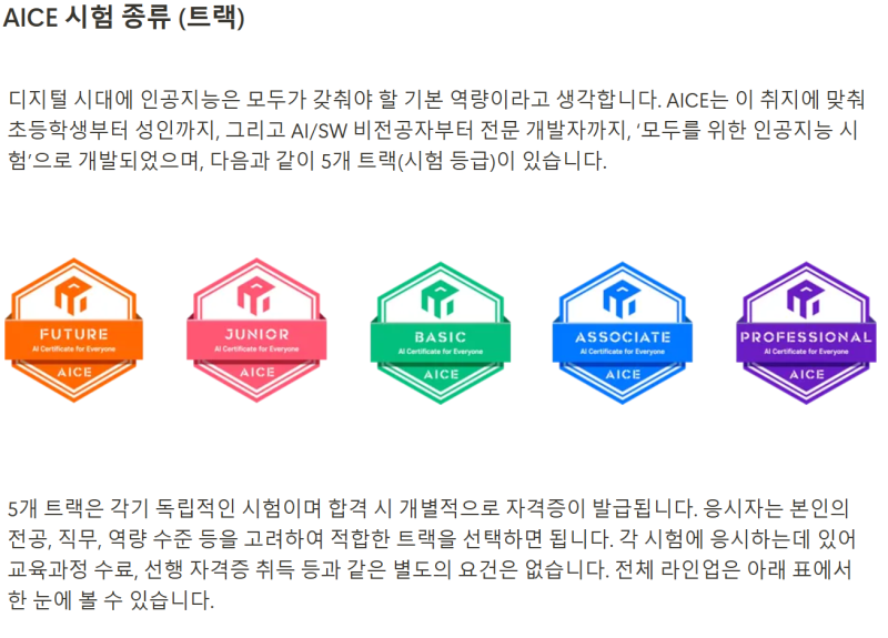 국가공인자격 │ AI 자격증 최초 1호 국가공인자격증 AICE Associate 소개 (+ 25년도 시험 일정) : 네이버 블로그