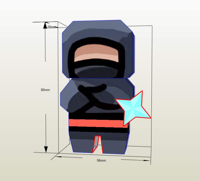 운빨존많겜 닌자 만들기 종이모형하는남자 무료 도안 : 네이버 블로그