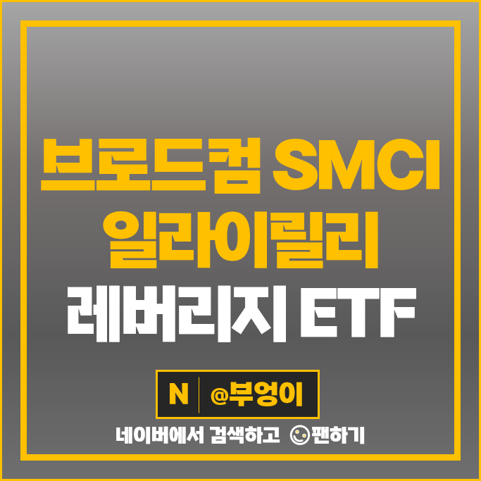 브로드컴 SMCI 일라이릴리 미국 레버리지 ETF 투자 방법 AVGX SMCX LLYX 주가 : 네이버 블로그