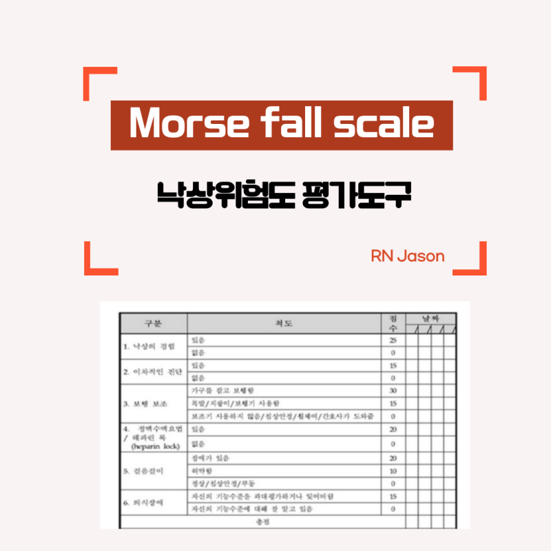 Morse Fall Scale을 활용한 낙상 위험 평가, 낙상고위험환자 간호에 대해 알아봐요~ : 네이버 블로그
