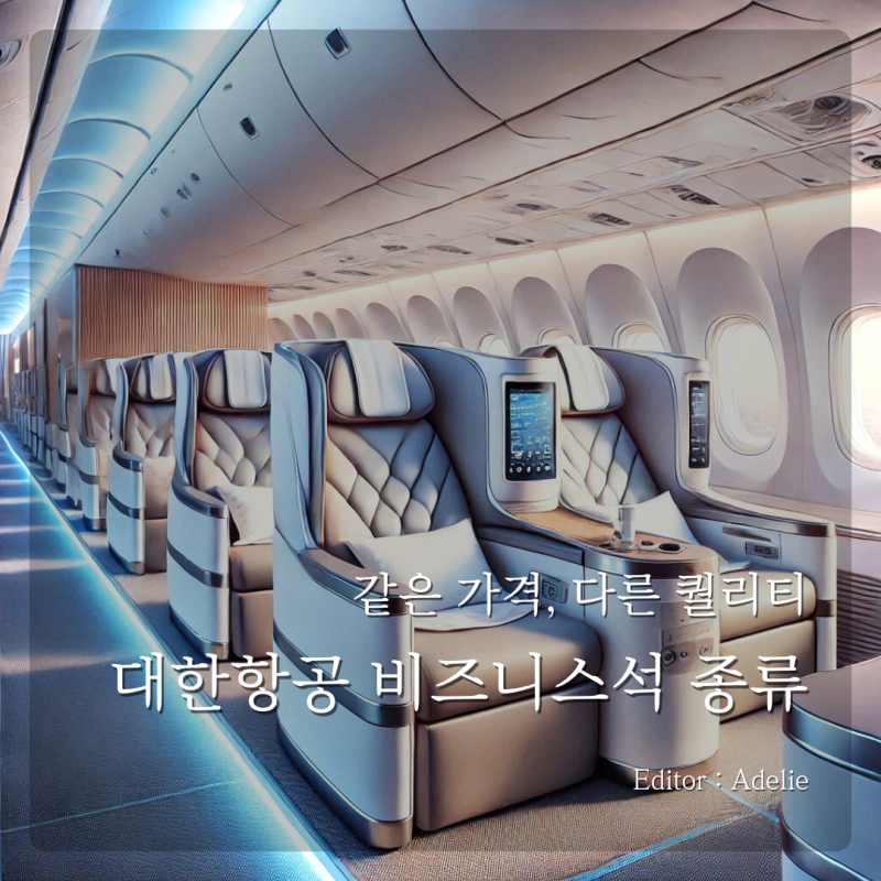 대한항공 비즈니스석 종류 가격 알고 타기 네이버 블로그