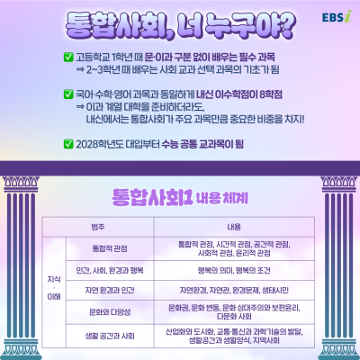 [#예비고1] [#예비고1통합사회] [#2022개정통합사회] 🏆️예비 고1을 위한🏆️ 통합사회 가이드💯 (feat. 통합사회 내신&수능 대비도 역시 EBSi ️) : 네이버 블로그