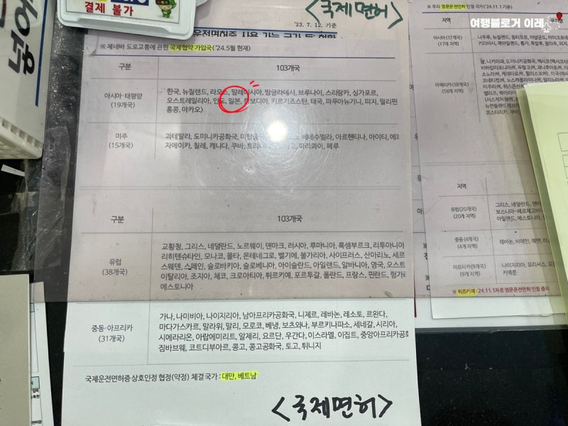 일본 렌터카여행 준비🇯🇵 국제운전면허증 발급 및 사용기영문운전면허증 안 됨 네이버 블로그