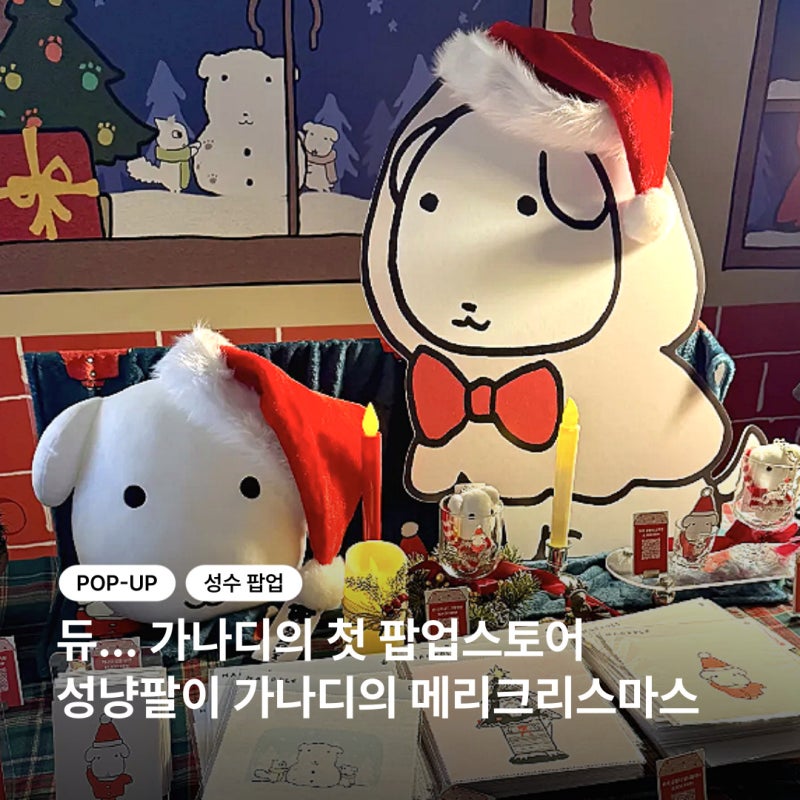 [성수 팝업] 성수동 가나디 팝업 현장 웨이팅 후기 사전예약 굿즈 재고 네이버 블로그
