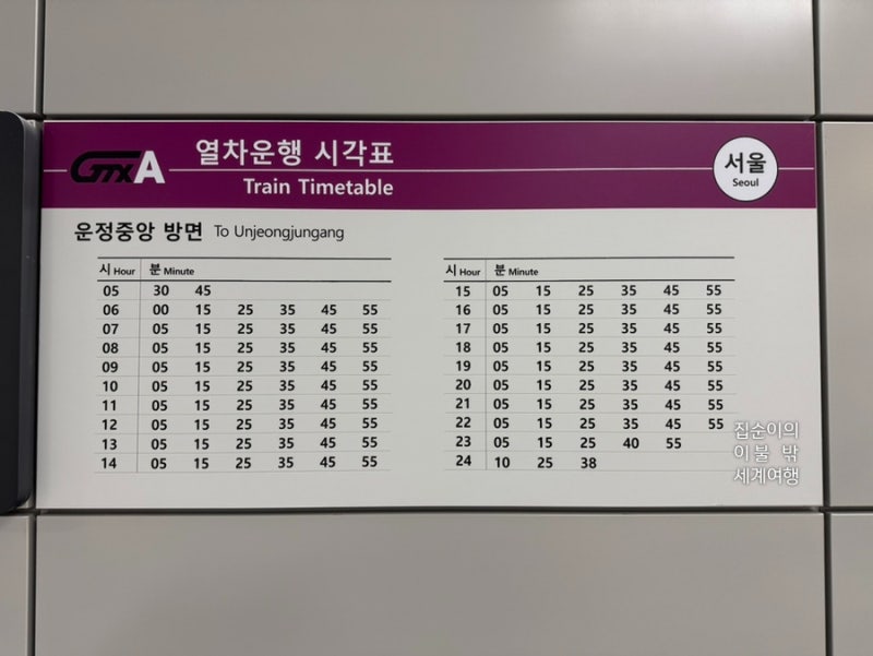 서울역 GTX 타는 곳 GTX A 서울역~연신내역 탑승 후기 KTX와 환승 소요시간 엘리베이터 : 네이버 블로그