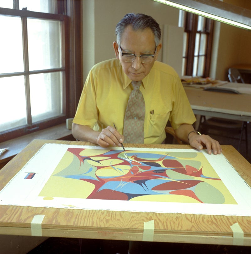 Oscar Howe (오스카 하우) - 3 Artworks - Auction Prices : 네이버 블로그