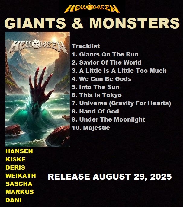 Helloween - 새 앨범 'Giants & Monsters' 8월에 발표. : 네이버 블로그
