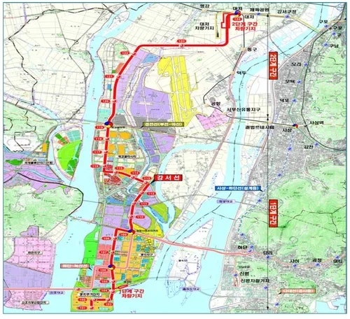 제2차 부산광역시 도시철도 구축계획 노선(안), BuTX, 부산항선, 정관선, 송도선, 강서선, 오시리아선 추진현황, 타당성 ...