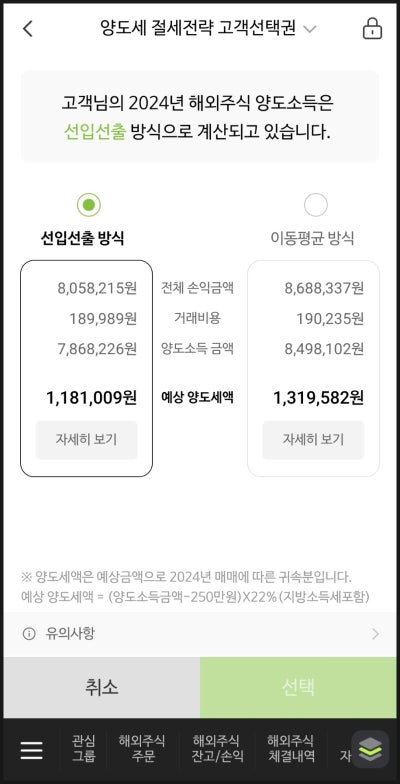 나무증권 해외주식 양도소득세 신고대행 서비스 신청 방법 선입선출 Vs 이동평균 네이버 블로그
