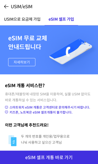 SKT eSIM 이심 교체방법 (집에서 가능, eSIM가능 단말기 정보, 변경사이트 안내) : 네이버 블로그