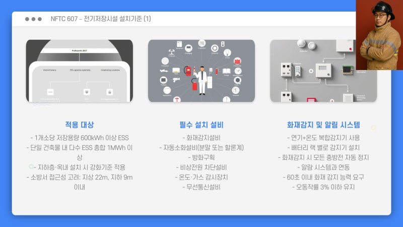 NFTC·NFPC 607 전기저장시설(ESS) 화재안전기준 해설 – 설치부터 감리까지 실무 총정리 : 네이버 블로그
