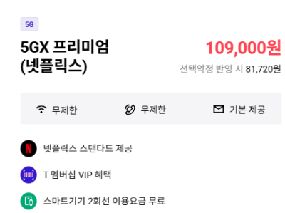 2025년 SKT요금제 추천｜5GX·T플랜 넷플릭스 포함 가성비 비교 : 네이버 블로그