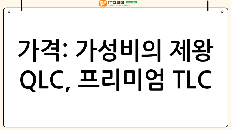 2025년 TLC vs QLC SSD, 당신의 선택은? 수명, 가격, 체감 성능 완벽 비교 : 네이버 블로그