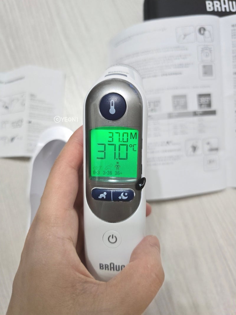 신생아 체온계 추천 브라운 IRT-6525 신상 야간모드 필터 : 네이버 블로그
