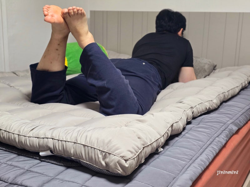 누잠 매트리스 한달 솔직후기 허리를 편안하게 하는 토퍼로 꿀잠 예약 네이버 블로그