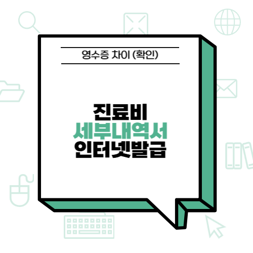 진료비 세부내역서 인터넷발급 영수증 차이 확인 네이버 블로그