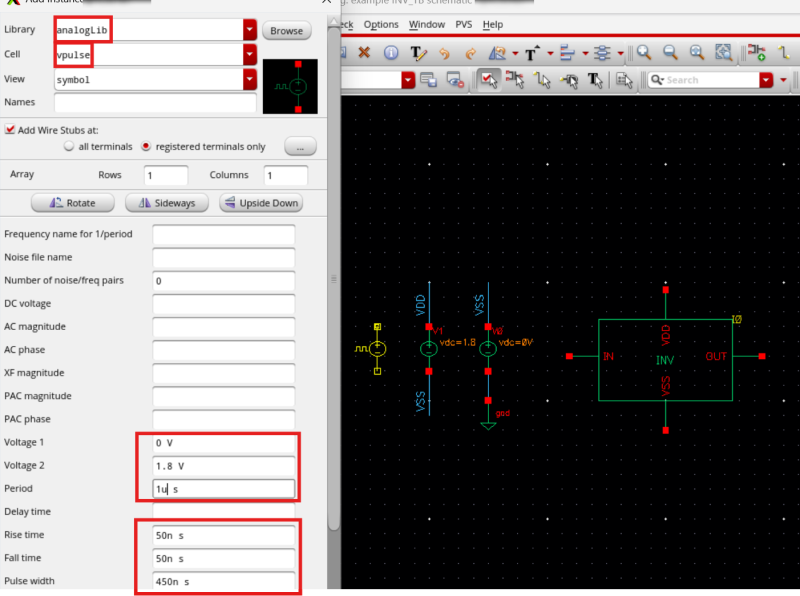 Cadence virtuoso schematic editor 가이드: Inverter schematic (인버터 회로도 ...