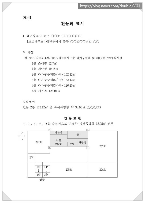 집행 법린이의 업무8 권리신고 및 배당요구 신청서 작성방법 제출방법 필요서류 양식 네이버 블로그