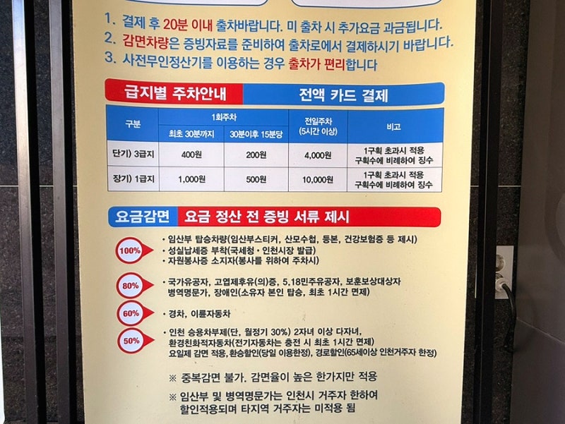 인천공항 근처 운서역 공영주차장 주차요금 장기이용 할인 Tip 네이버 블로그