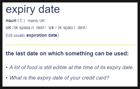 유통기한 영어로 expiration/expiry date 영어 단어 공부 : 네이버 블로그