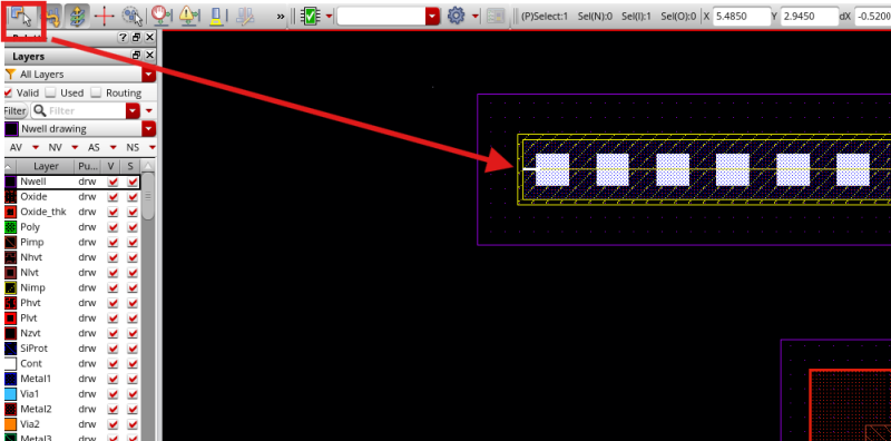 Cadence virtuoso layout editor 가이드: Inverter Layout (+DRC/LVS/PEX) - 2 ...