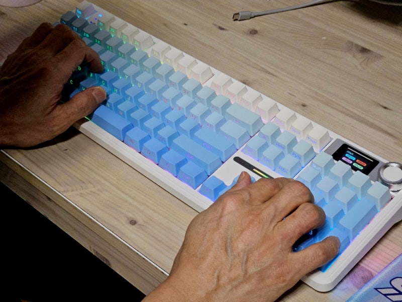 무선 기계식 키보드, 독거미 풀배열 AULA F108 Pro : 네이버 블로그