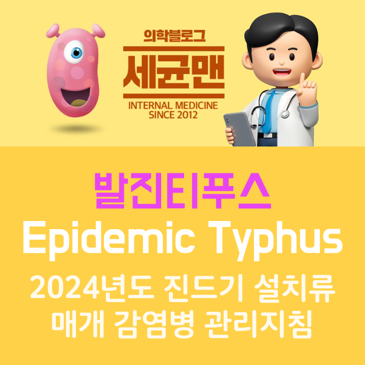 발진티푸스epidemic Typhus 2024년도 진드기 설치류 매개 감염병 관리지침 네이버 블로그
