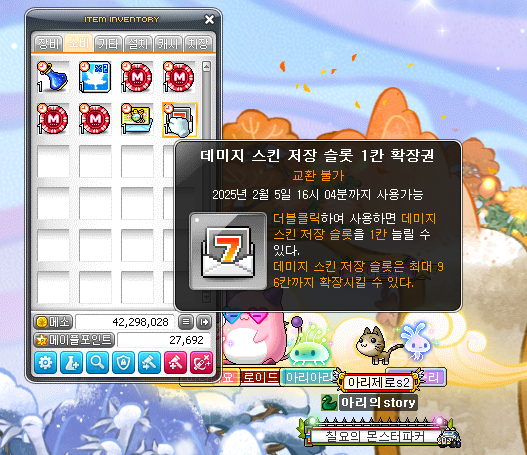 2025 메이플스토리 안내서 데미지 스킨 Part 3 참고 사항 네이버 블로그