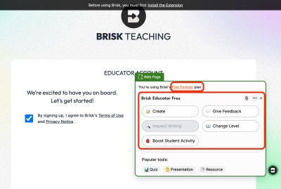 Brisk Teaching[시작편]: 시간 절약형 AI기반 업무효율화 도구(설치, 환경 설정, 주요 기능 5가지 소개 ...