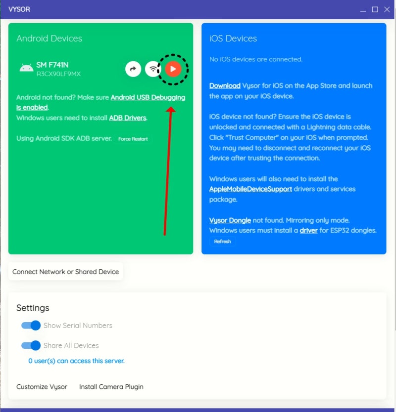 Vysor로 미러링하기 : 네이버 블로그
